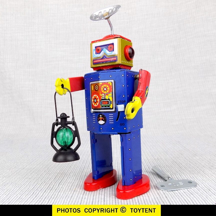 Lantern Robot Railroad Man